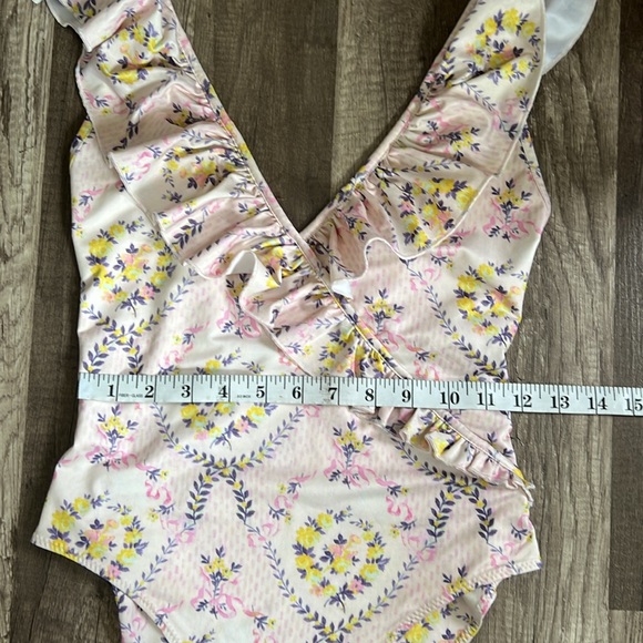 LoveShackFancy | Swim | Loveshack Fancy One Piece Ruffles Floral ...